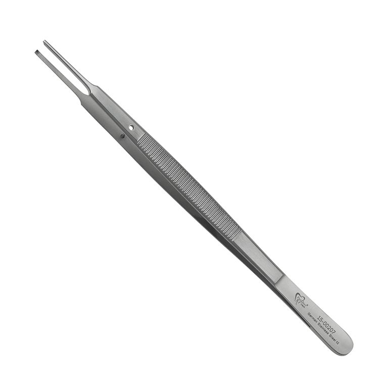 Gerald Tissue Forceps 7" Straight with 1x2 Teeth - ProDentUSA