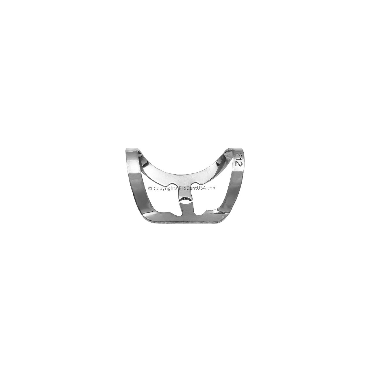 Rubber Dam Clamp 212 - Anterior, Wingless | ProDentUSA